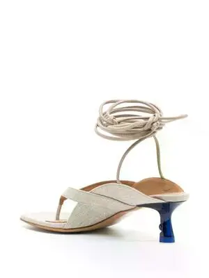 Off-White Lollipop 50mm Sandals - Neutrals