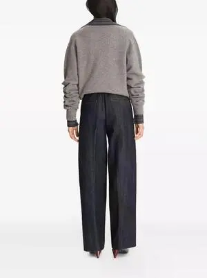 Tory Burch V-neck Wool-blend Sweater