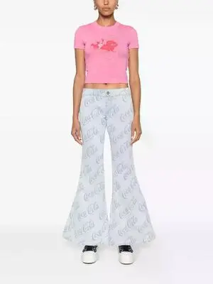 ERL X Coca-cola Jacquard Flared Jeans - Grey