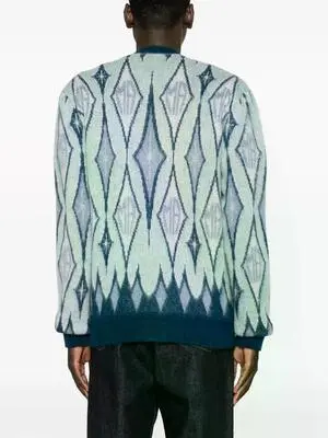 Amiri Argyle-knit Cardigan