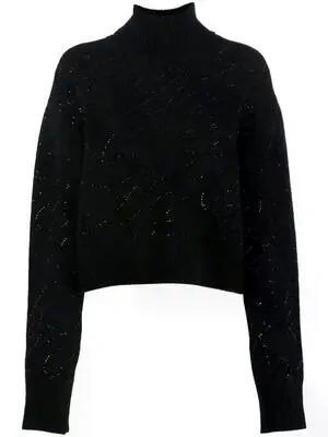 Blumarine Crystal-embellished Knitted Jumper