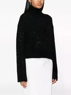 Blumarine Crystal-embellished Knitted Jumper