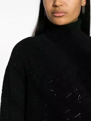 Blumarine Crystal-embellished Knitted Jumper