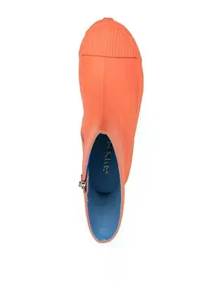 Camper Traktori Leather Ankle Boots - Orange
