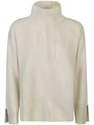LE TRICOT PERUGIA Slit-cuff Turtleneck