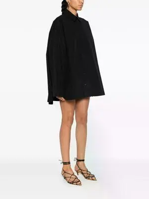 Wardrobe.NYC Mini Shirt Dress - Black