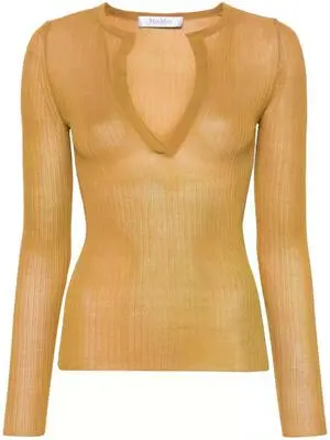 Max Mara Saggina Ribbed Silk Jumper