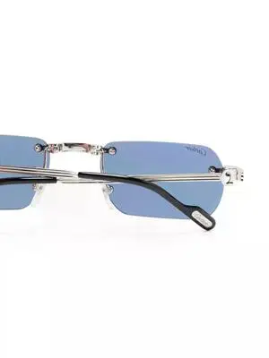 Cartier Rectangle-frame Sunglasses - Grey