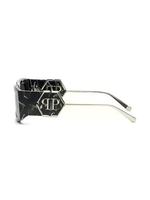 Philipp Plein Rose Venus Rectangle-frame Sunglasses