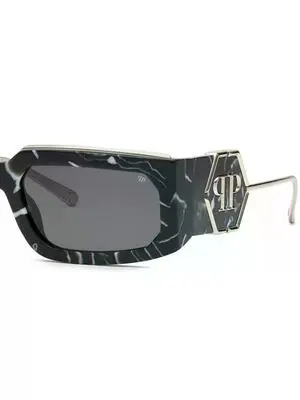 Philipp Plein Rose Venus Rectangle-frame Sunglasses
