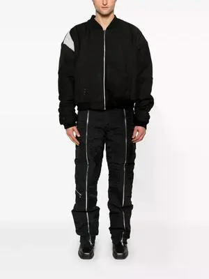 WHO DECIDES WAR Patchwork-design Jacket