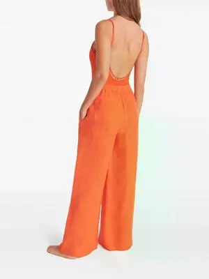ERES Wide-leg Linen Trousers - Orange