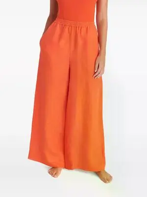 ERES Wide-leg Linen Trousers - Orange