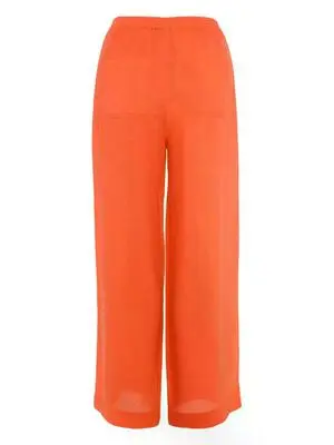 ERES Wide-leg Linen Trousers - Orange