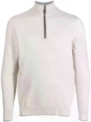 N.peal Carnaby Half-zip Jumper - Neutrals