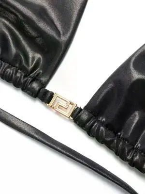 Versace Greca-detailed Triangle Bikini Top