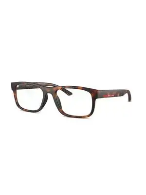 Prada Rectangle-frame Glasses - Brown