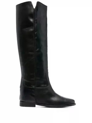 VIA ROMA 15 Knee High Flat Leather Boots