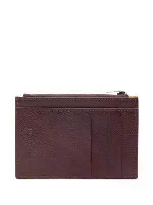 DOUCAL'S Leather Card Holder - Red