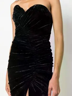 Alexandre Vauthier Strapless Velvet Dress