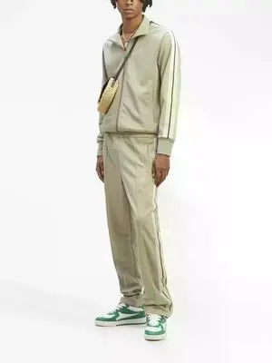 Palm Angels Monogram-embroidered Striped Track Pants
