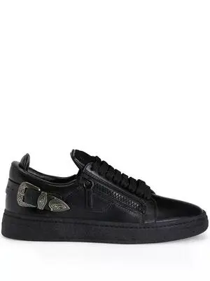 GIUSEPPE ZANOTTI Deluxe Double-zip Low-top Sneakers - Black