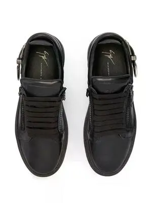 GIUSEPPE ZANOTTI Deluxe Double-zip Low-top Sneakers - Black