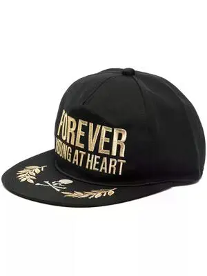 MASTERMIND WORLD Slogan-embroidered Cap - Black