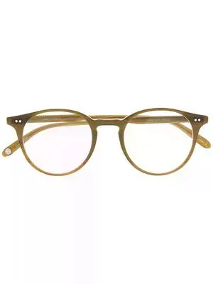 Garrett Leight Round Frame Glasses - Brown