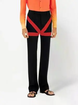 FERRAGAMO Graphic-print Tailored Trousers