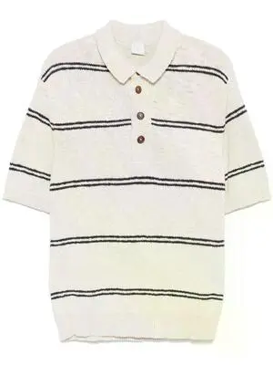 Eleventy Striped Polo Shirt