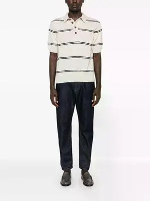 Eleventy Striped Polo Shirt
