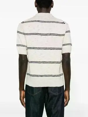 Eleventy Striped Polo Shirt