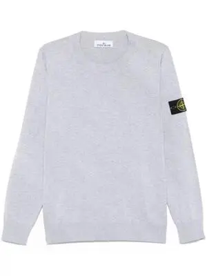 Stone Island Compass-badge Sweater - Grey