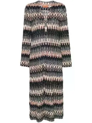 Missoni Zigzag Metallic Long Cardigan