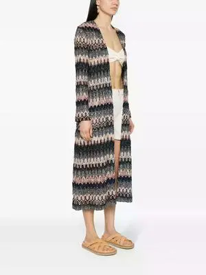 Missoni Zigzag Metallic Long Cardigan