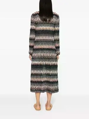 Missoni Zigzag Metallic Long Cardigan