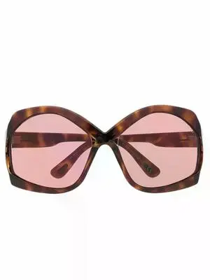 TOM FORD Oversize-frame Sunglasses - Brown