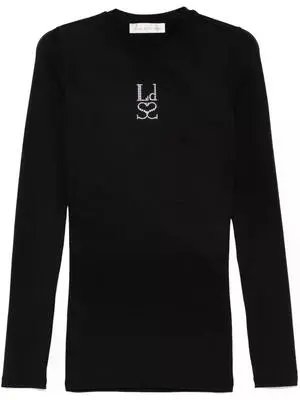 LUDOVIC DE SAINT SERNIN Long-sleeve Stud T-shirt