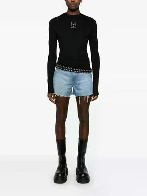 LUDOVIC DE SAINT SERNIN Long-sleeve Stud T-shirt
