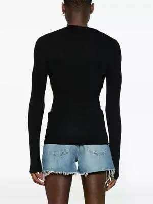 LUDOVIC DE SAINT SERNIN Long-sleeve Stud T-shirt