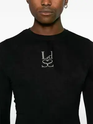 LUDOVIC DE SAINT SERNIN Long-sleeve Stud T-shirt