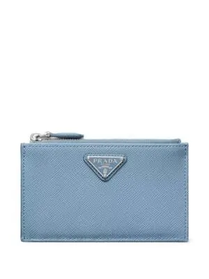 Prada Textured Cardholder - Blue