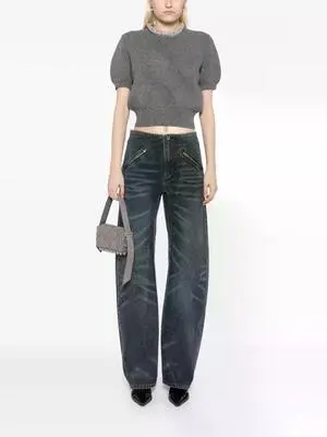 Alexander Wang Rhinestone-embellished Jeans