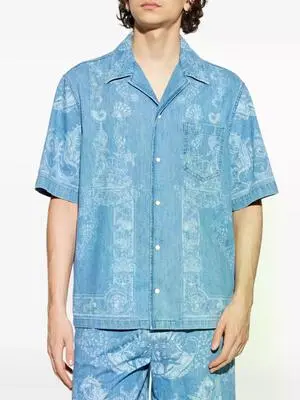 Versace Denim Printed Shirt