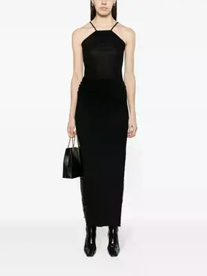 Rick Owens Sacris Ribbed-knit Maxi Skirt