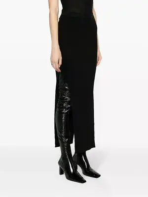 Rick Owens Sacris Ribbed-knit Maxi Skirt