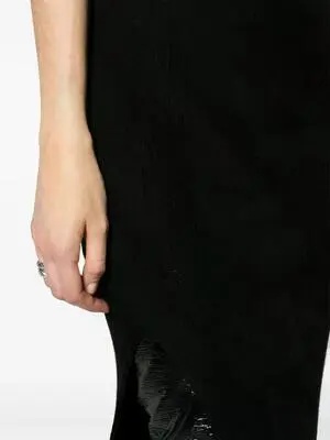 Rick Owens Sacris Ribbed-knit Maxi Skirt