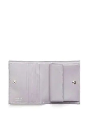 Prada Small Triangle-logo Leather Wallet