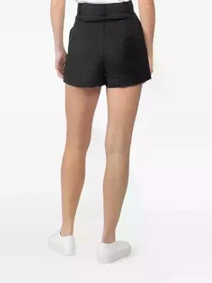 HEVRON Linen Box-pleat Shorts
